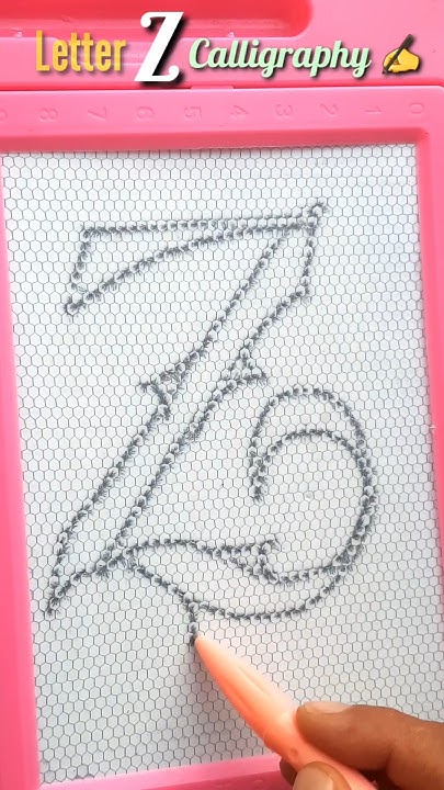 How to write capital z in calligraphy ️ #shorts - YouTube