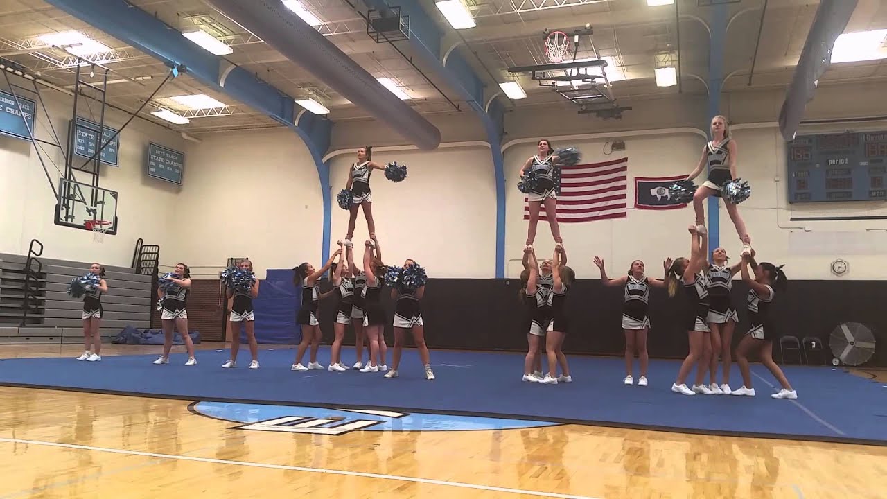 UCA "ehs - go big blue" cheer with stunts - YouTube