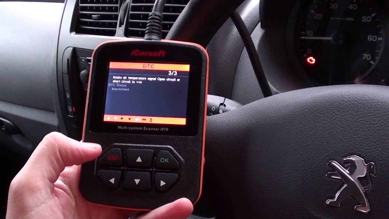 Peugeot Expert Citroen Jumpy Check Engine Reset iCarsoft i970 - YouTube