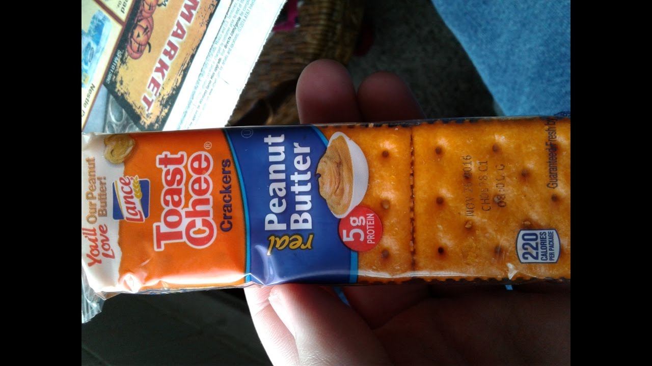 Lance toast chee peanut butter crackers review! - YouTube
