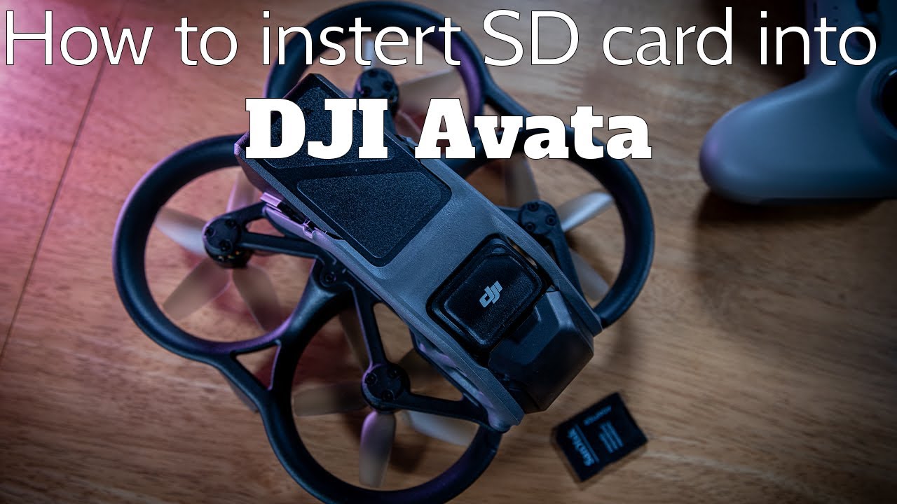 How to insert SD card into DJI Avata ? - YouTube