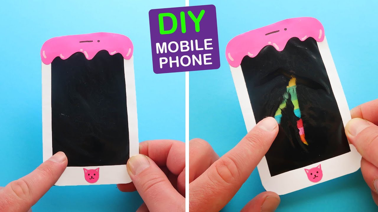 How to make a drawing board. DIY Paper Mobile Phone. - YouTube