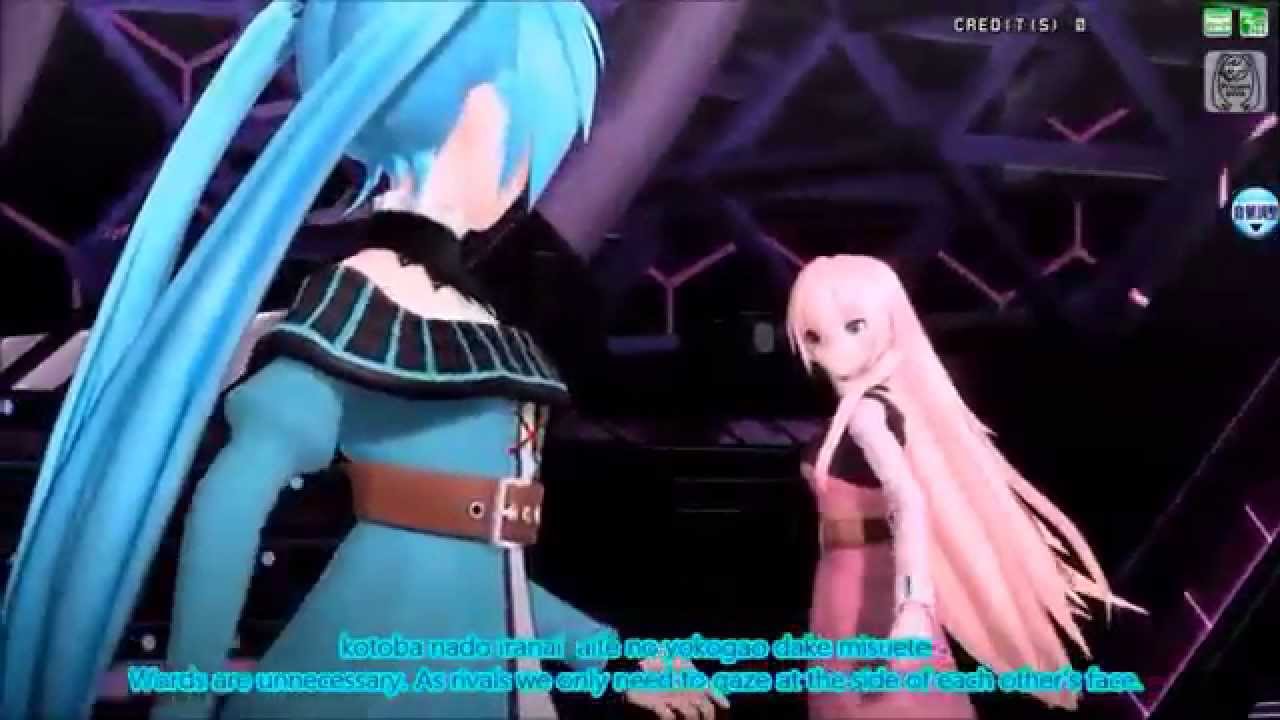 【FULL】The Dawn of Rival Φ Hatsune Miku Megurine Luka 【PDA FT】 - YouTube