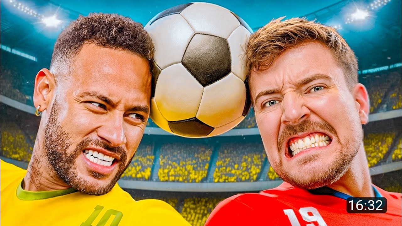 Beat Neymar and Win $500,000?! | Epic Football Challenge! ⚽🔥 | Mr beast | Mr beast $500,000 ...