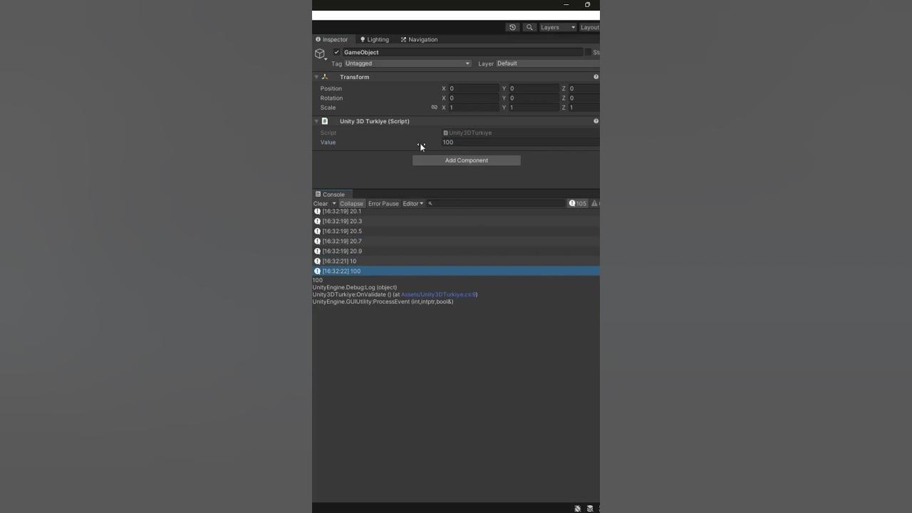 OnValidate() Nedir ve Nasıl Kullanılır? | #Unity #Shorts - YouTube