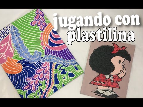 Arte con plastilina (cuadro manualidad de plastilina) - YouTube