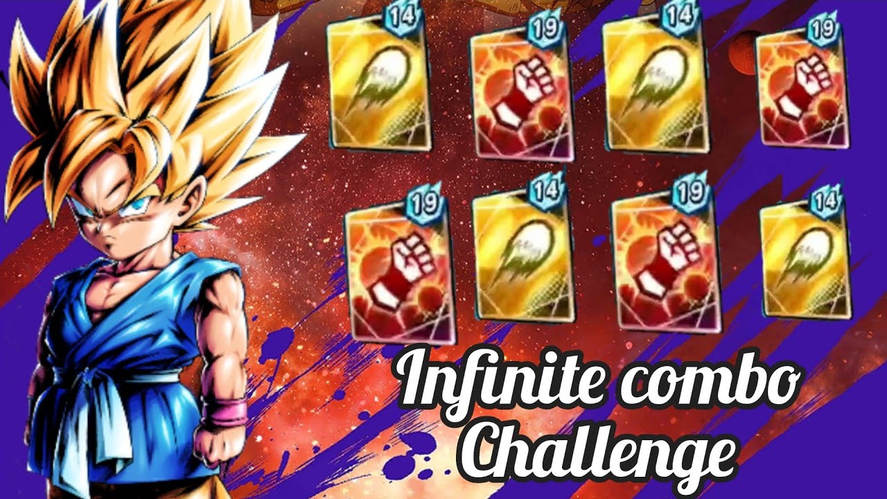 INFINITE combo challenge 🧐🧐🧐 [DRAGON BALL LEGENDS] - YouTube