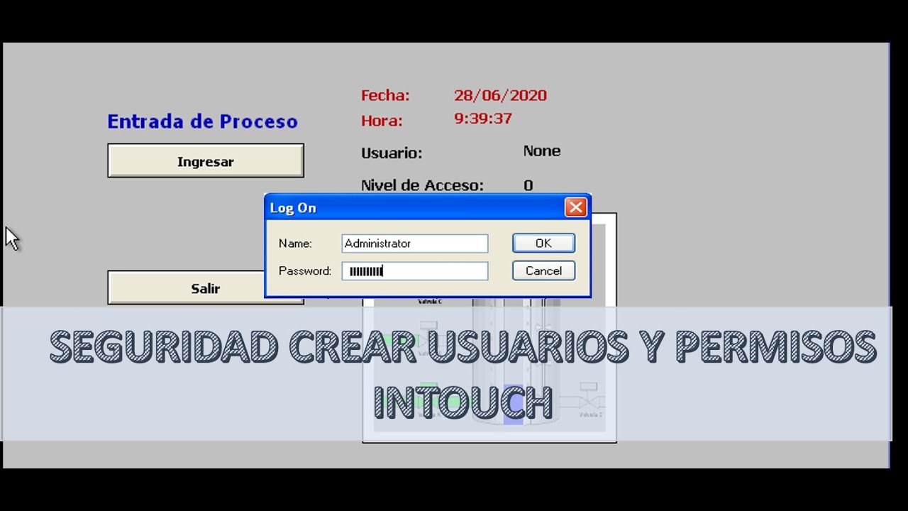 Opciones de Seguridad Intouch Crear Usuarios y Permisos - YouTube