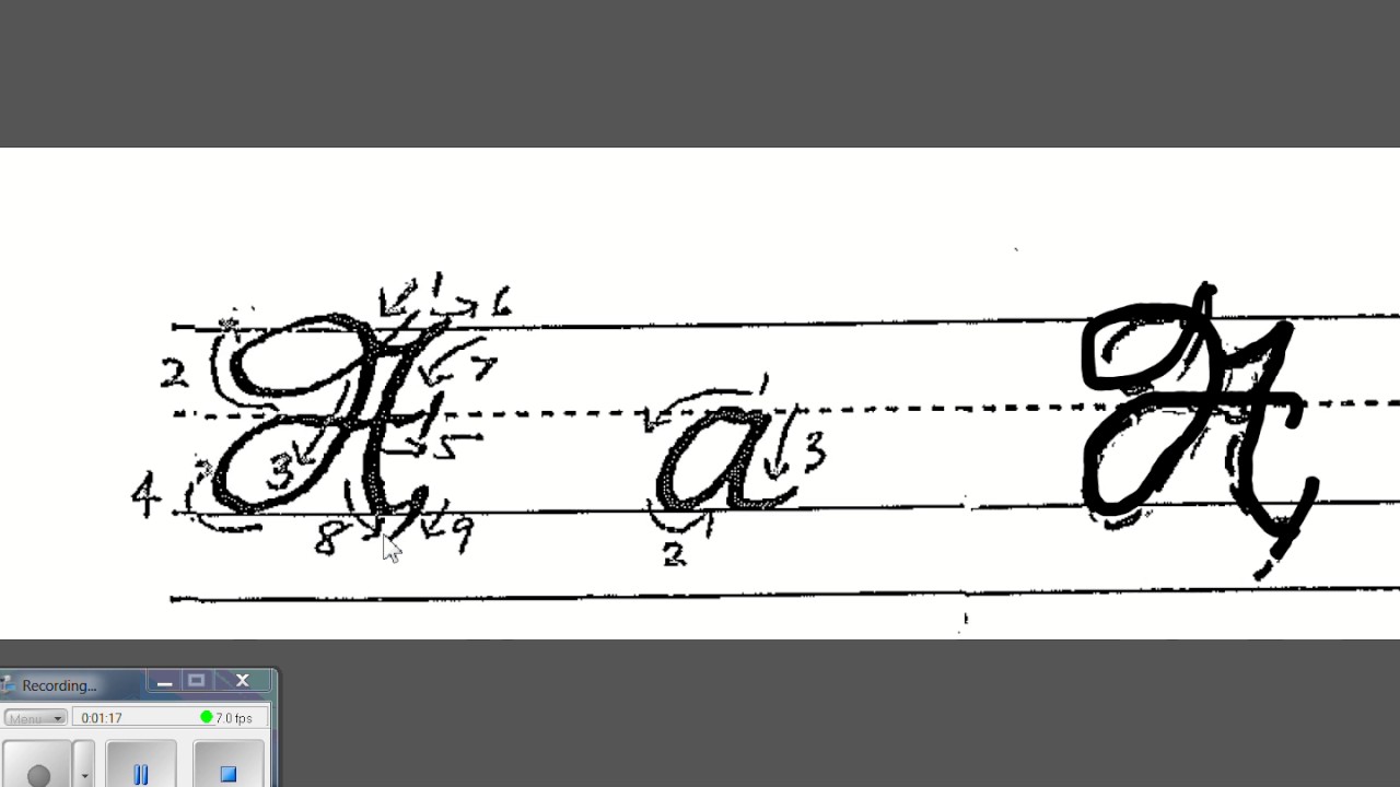 Secretary handwriting lesson - YouTube