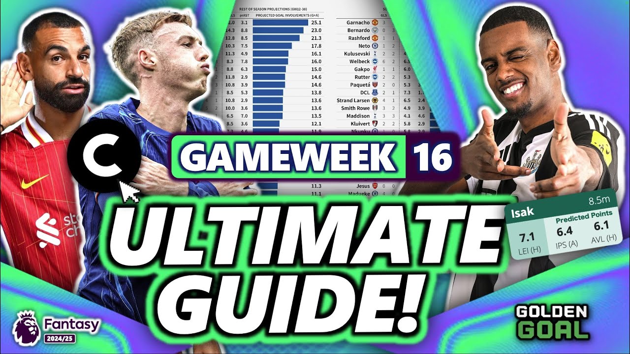 THE ULTIMATE GUIDE FOR FPL GAMEWEEK 16! 📈 | Fantasy Premier League 24/ ...