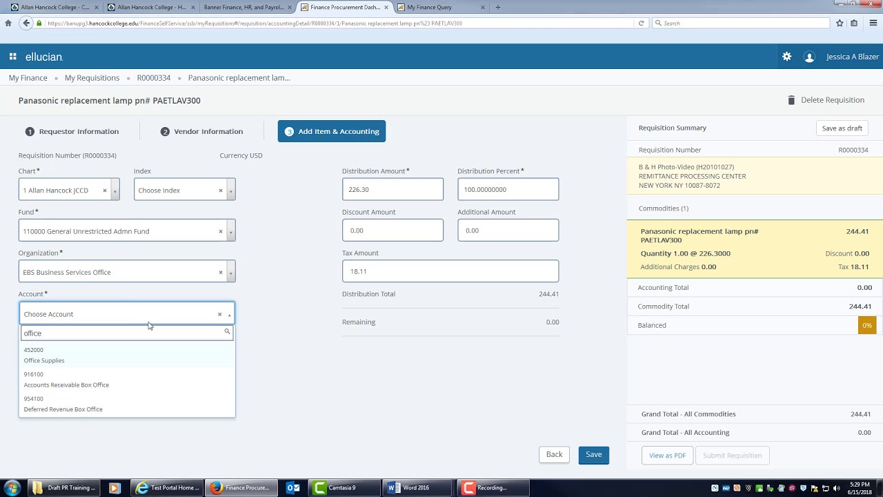 Purchase Requisition Training - YouTube
