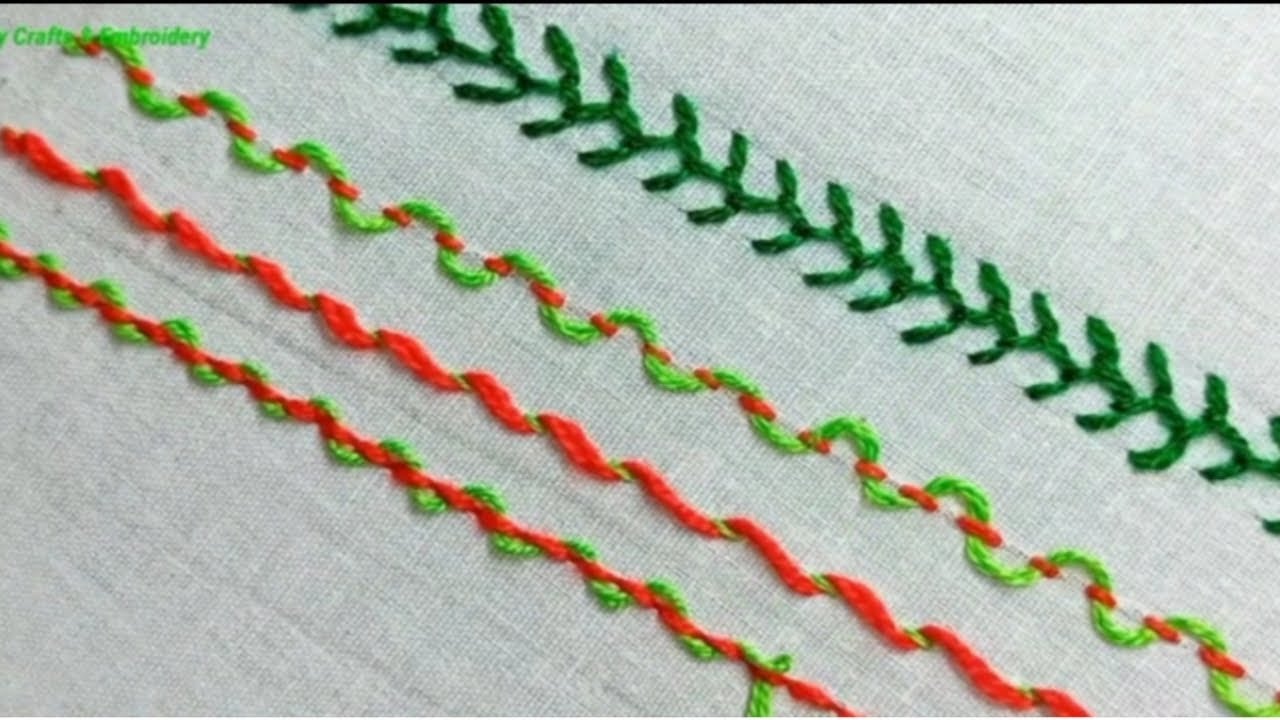 5(five)Basic Embroidery Stitches For Beginners /Basic Hand Embroidery ...