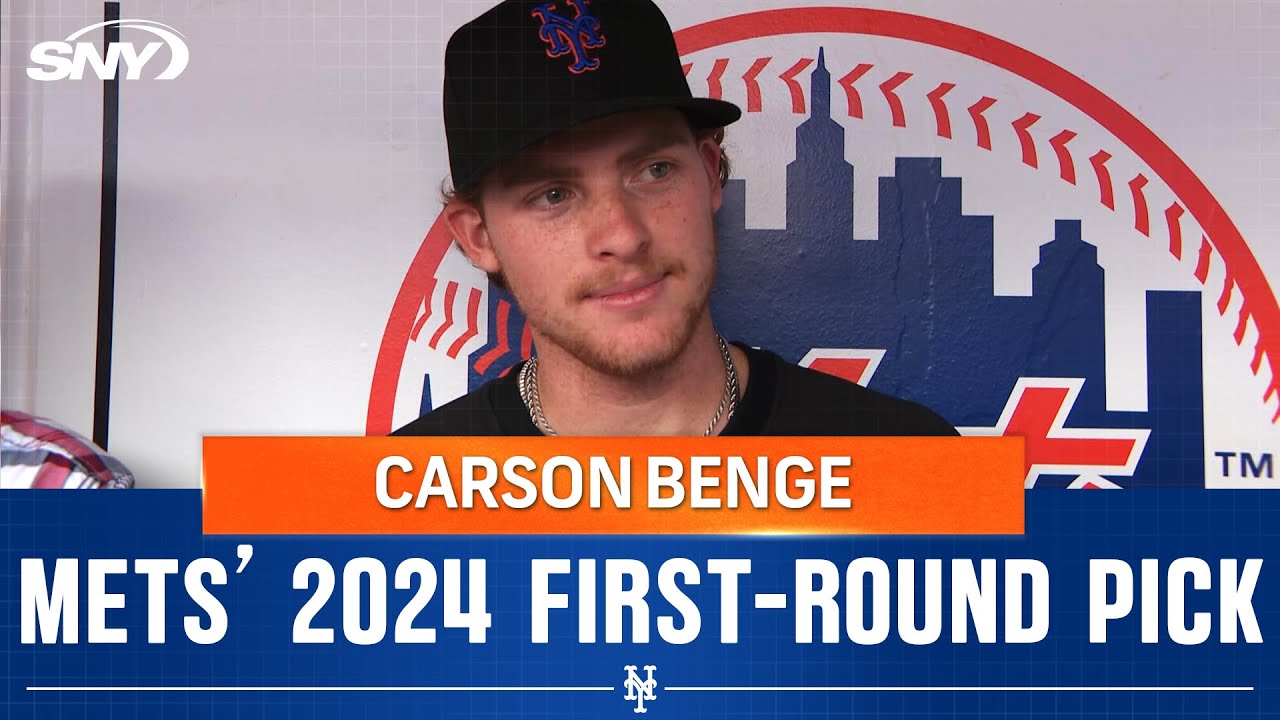 Mets' 2024 first-round pick Carson Benge on getting drafted, first time ...