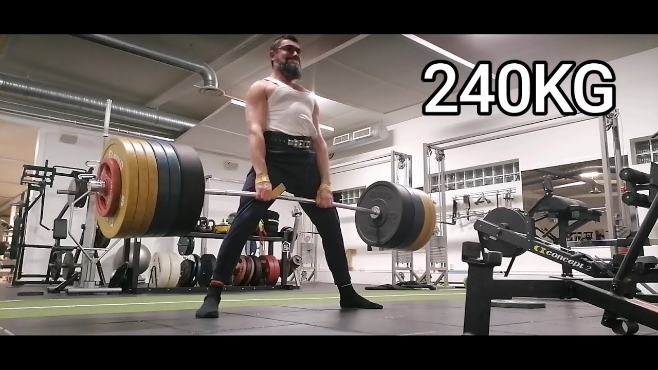 240kg(529lbs) deadlift easy road to 275kg - YouTube