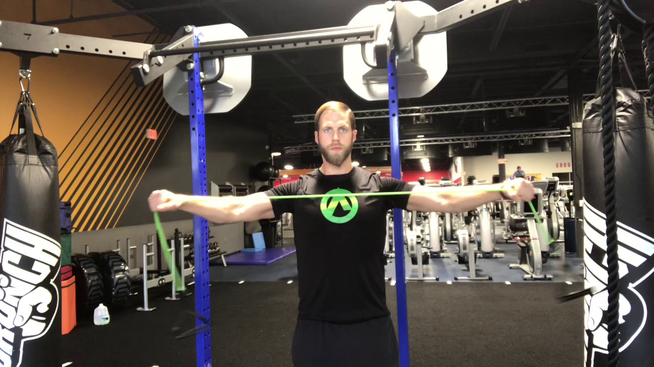 Resistance Band Reverse Flyes - YouTube