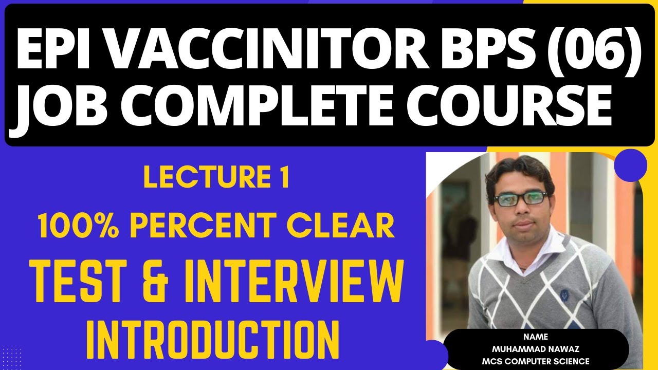 Vaccinator Interview Questions & Written Test | Epi Vaccinator Job ...