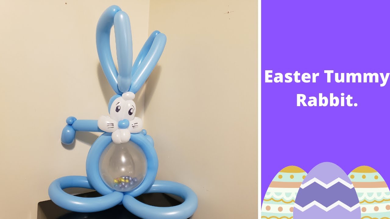 Easter Tummy Buddy - A balloon twisting tutorial - YouTube