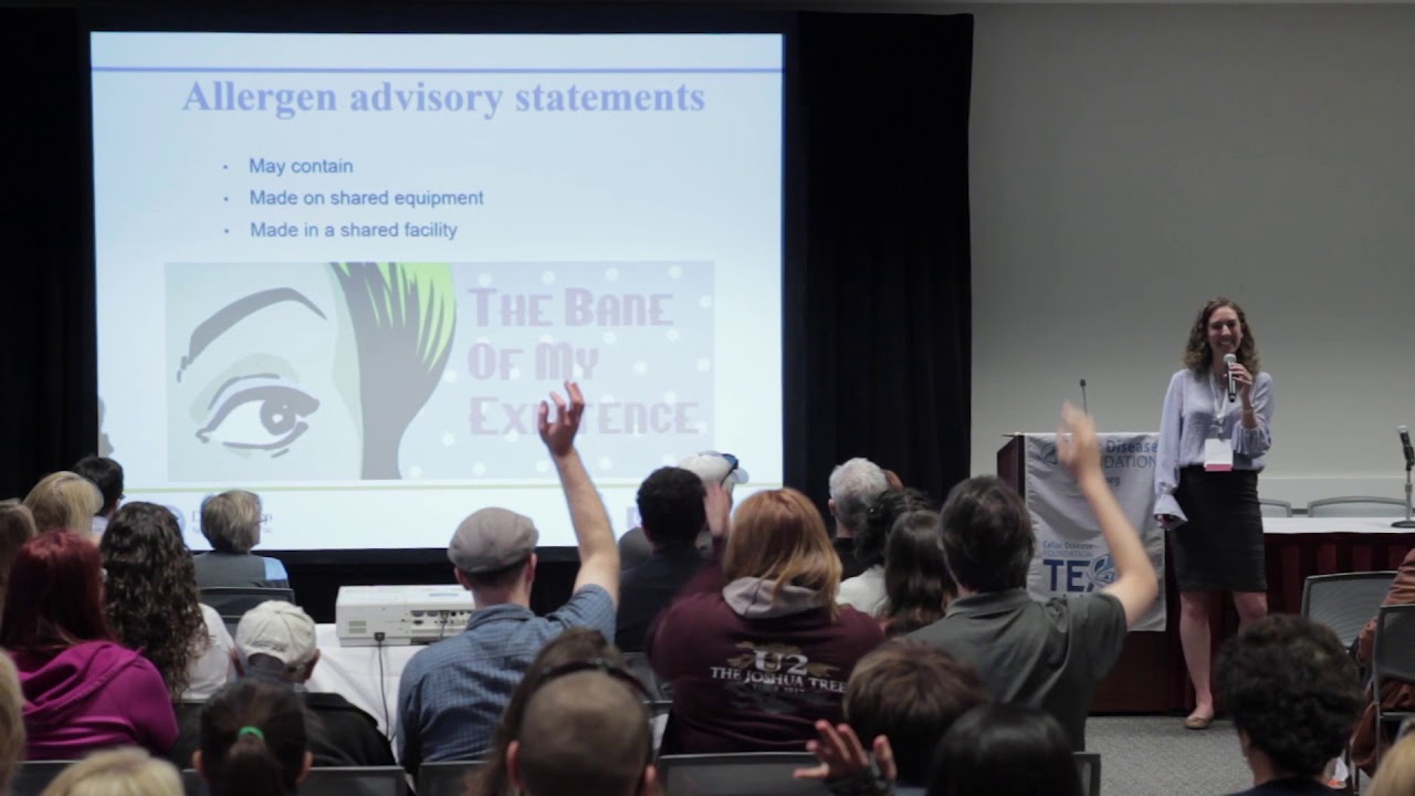 Janelle Smith of UCLA Speaking at the 2018 Celiac Disease Foundation ...