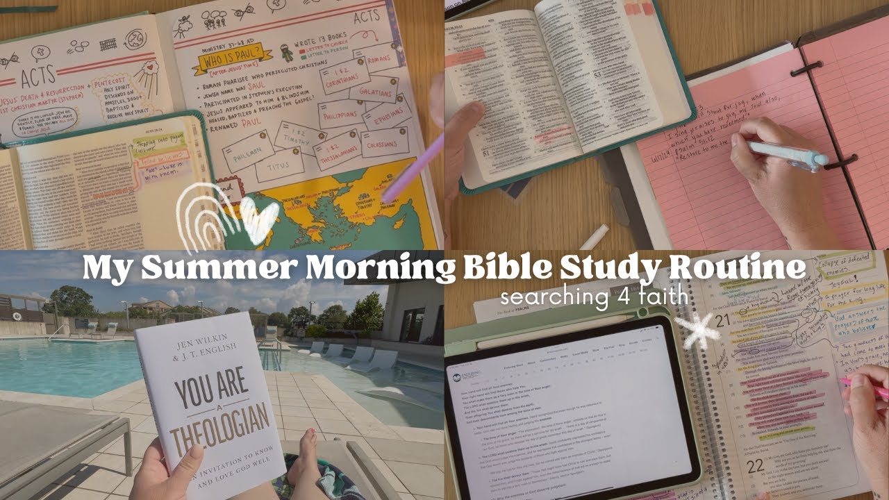 My Summer Morning Bible Study Routine - YouTube