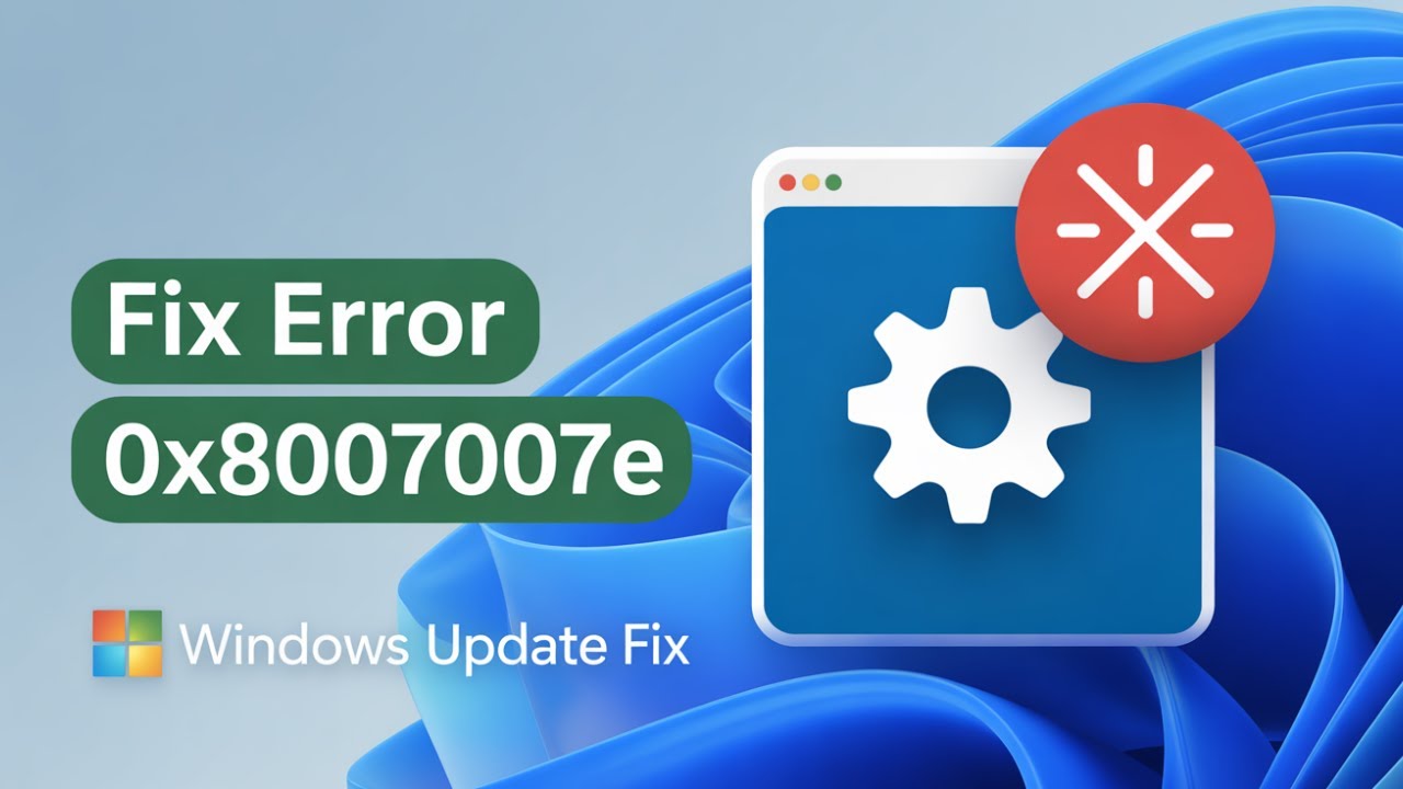 How to Fix Error Code 0x8007007e – Step-by-Step Guide - YouTube