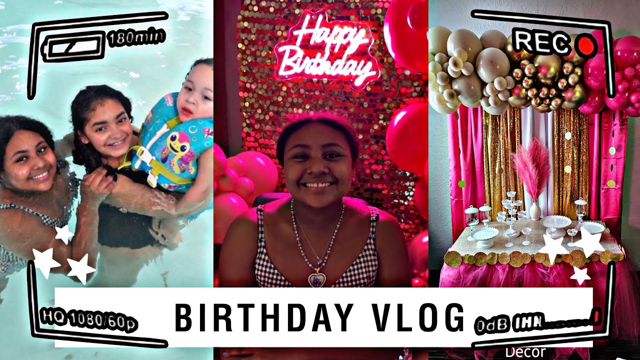 13TH BIRTHDAY PARTY VLOG swimming, opening present & more 🎉🎁🎂 - YouTube