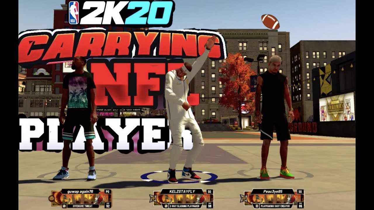 NBA 2K20 CARRYING A NFL PLAYER AND..... - YouTube