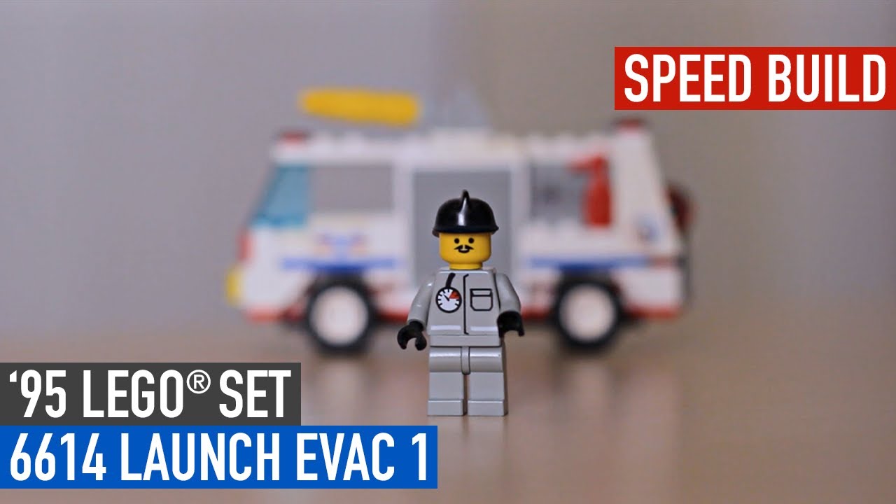 Speed build of 1995 LEGO® set 6614 "Launch Evac 1" - YouTube