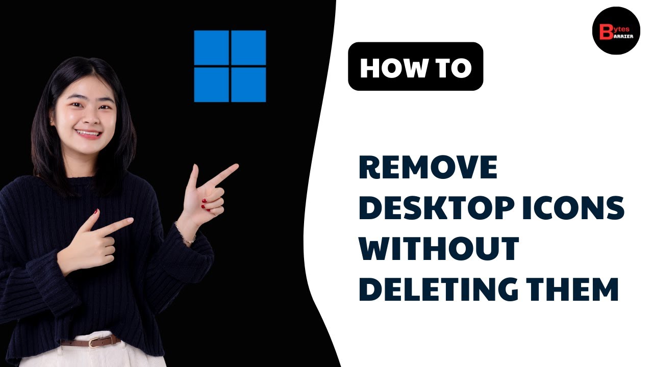 How to Remove Desktop Icons in Windows 10 without Deleting them - YouTube