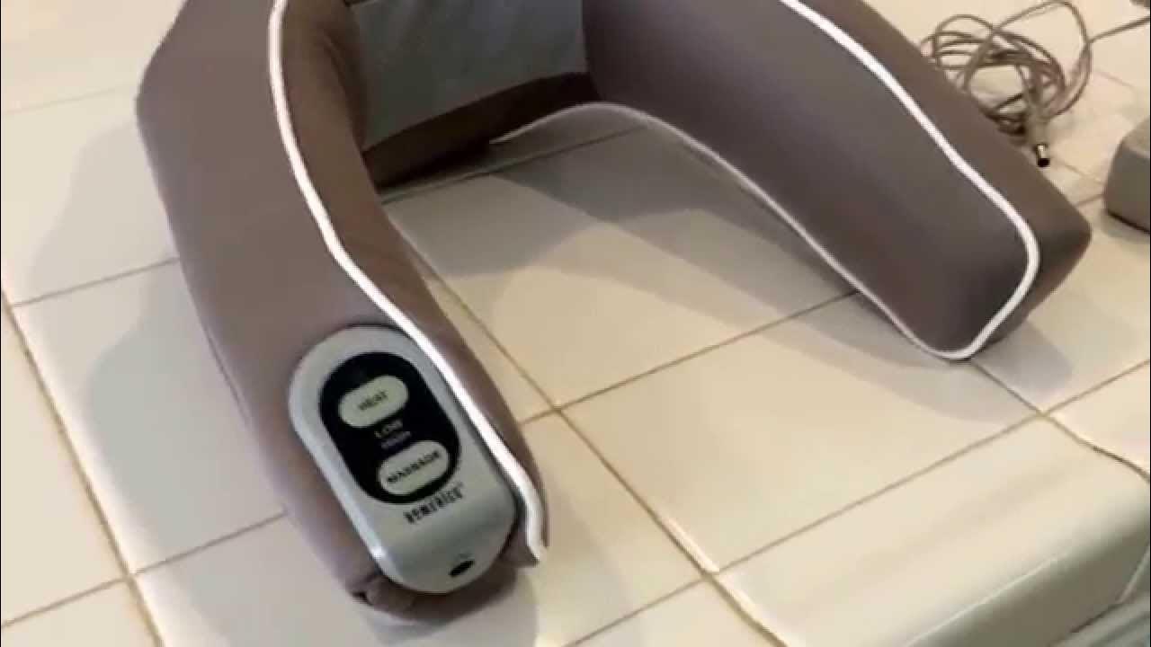 Homedics Neck And Shoulder Massager With Heat Nmsq 210 Review Youtube