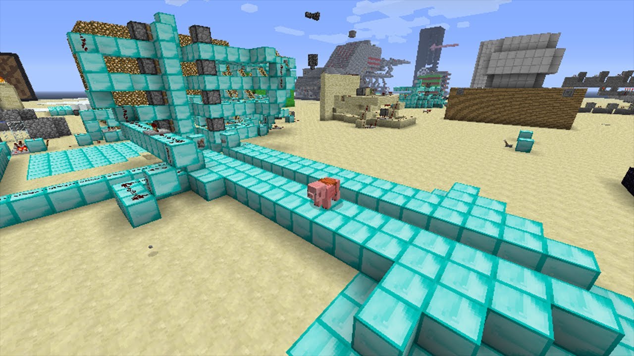 Rails Free Minecart Launcher That Automatically Reloads - Minecraft ...