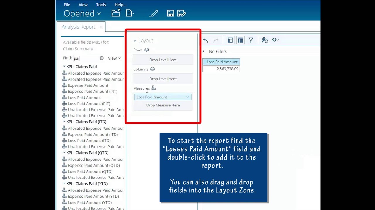 Creating a New Analysis Report - Loss Triangle - YouTube
