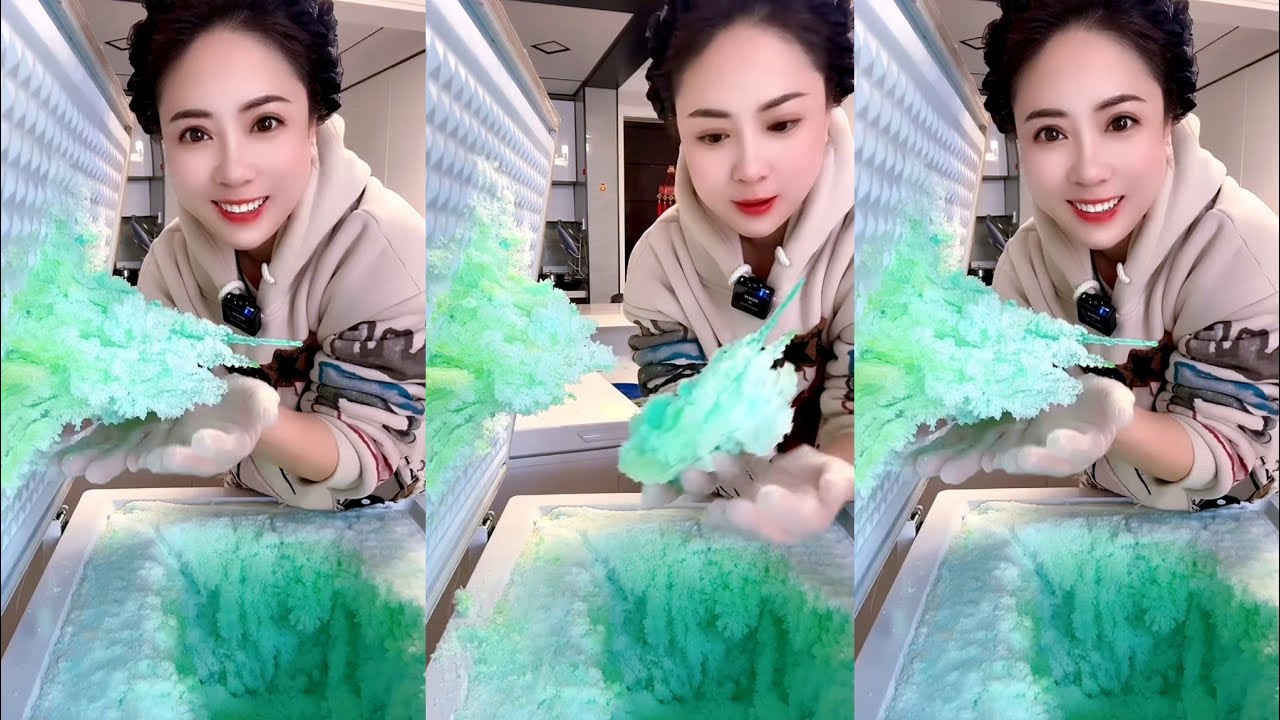 ASMR FREEZER FROST EAT MUKBANG - YouTube