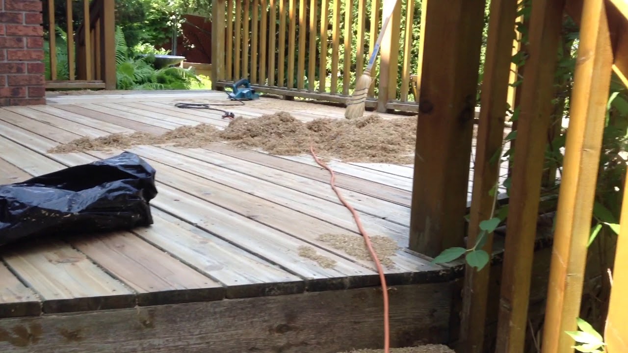 Restoring an old deck 5 - YouTube