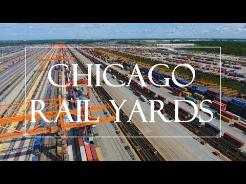 Chicago Rail Yards Captured By Drone - YouTube