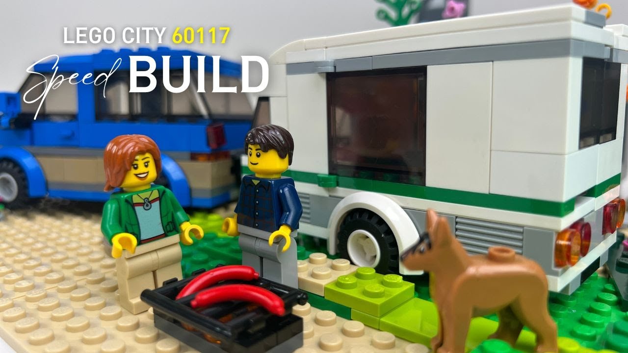 LEGO City 60117 Van & Caravan SPEED Build - YouTube