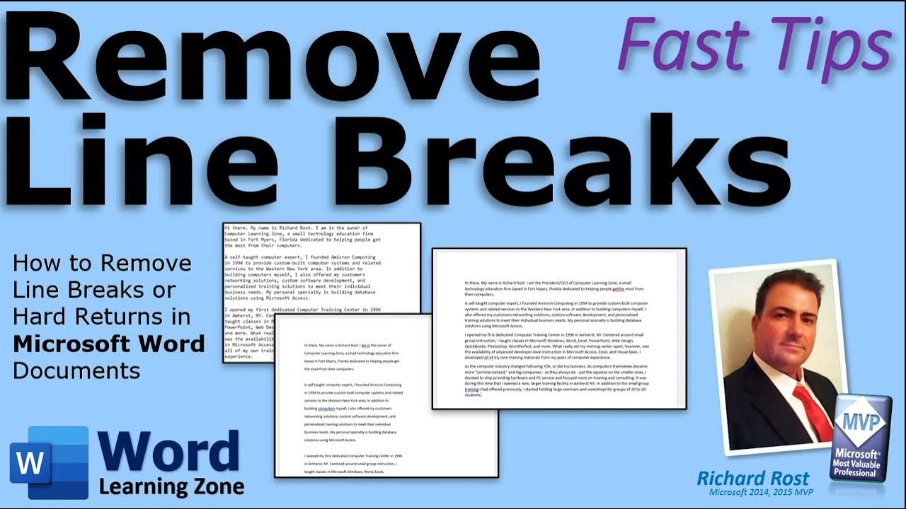 How to Remove Line Breaks or Hard Returns in Microsoft Word Documents ...