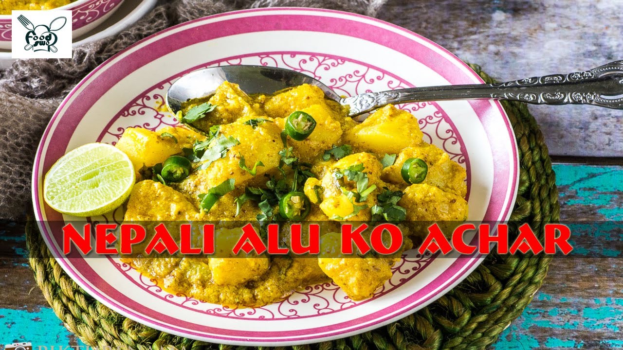 Nepali Alu ko Achar || #Foodswo - YouTube