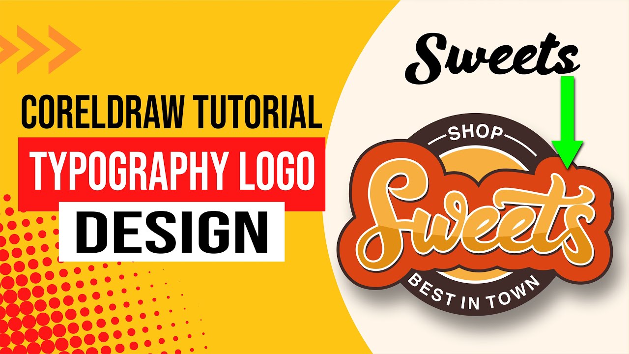 CREATE STUNNING Typography Logo with Coreldraw Like PRO! - YouTube