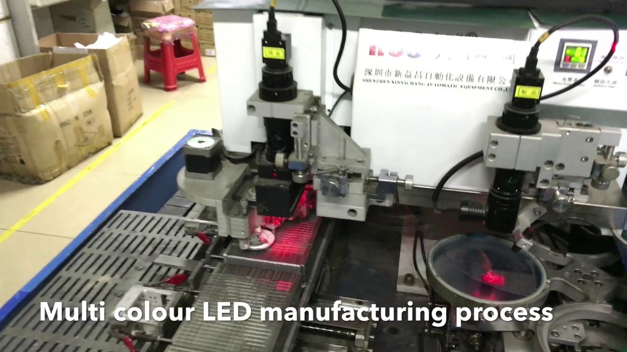 RGB LED manufacturing - YouTube