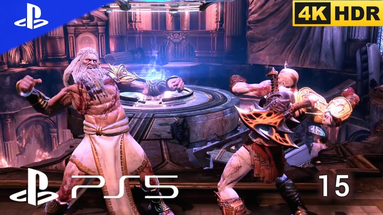PS5) GOD OF WAR 3 #15 - Kratos vs Zeus | ULTRA High Graphics Gameplay ...