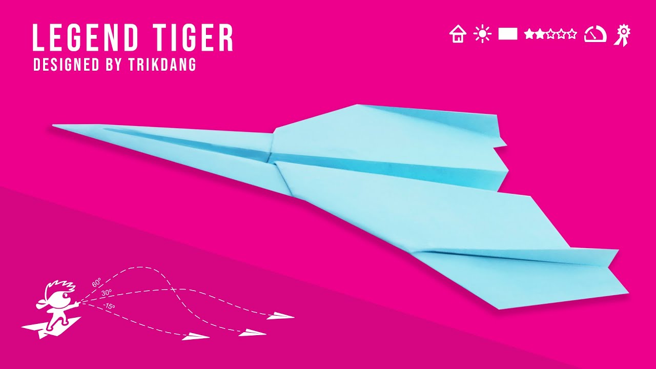 EASY PAPER AIRPLANE for KIDS - How to make a paper airplane that flies ...