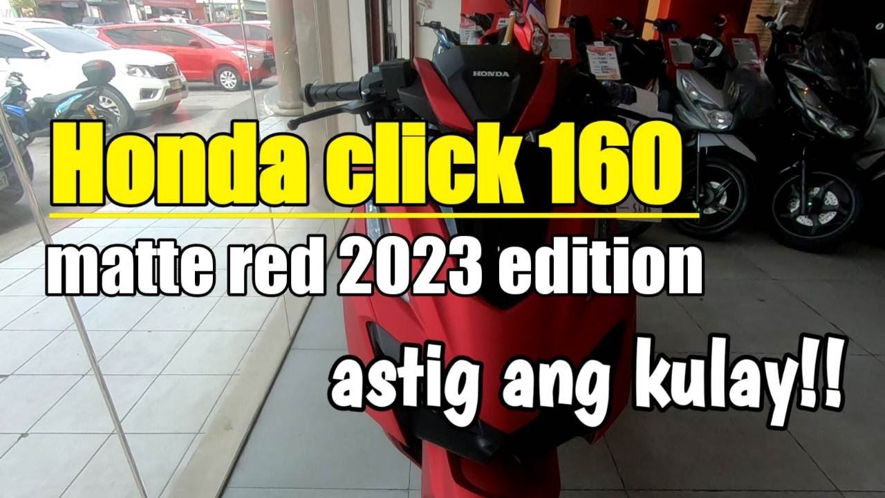 HONDA CLICK 160 2023 | MATTE RED 2023 EDITION - YouTube