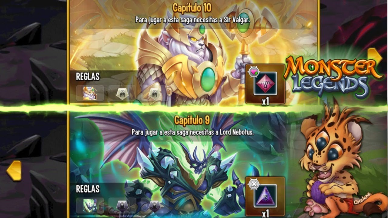 MAZMORRA SAGA-CAPITULO 9-10😻EL SEÑOR😈y SIR VALGAR | Monster Legends ...