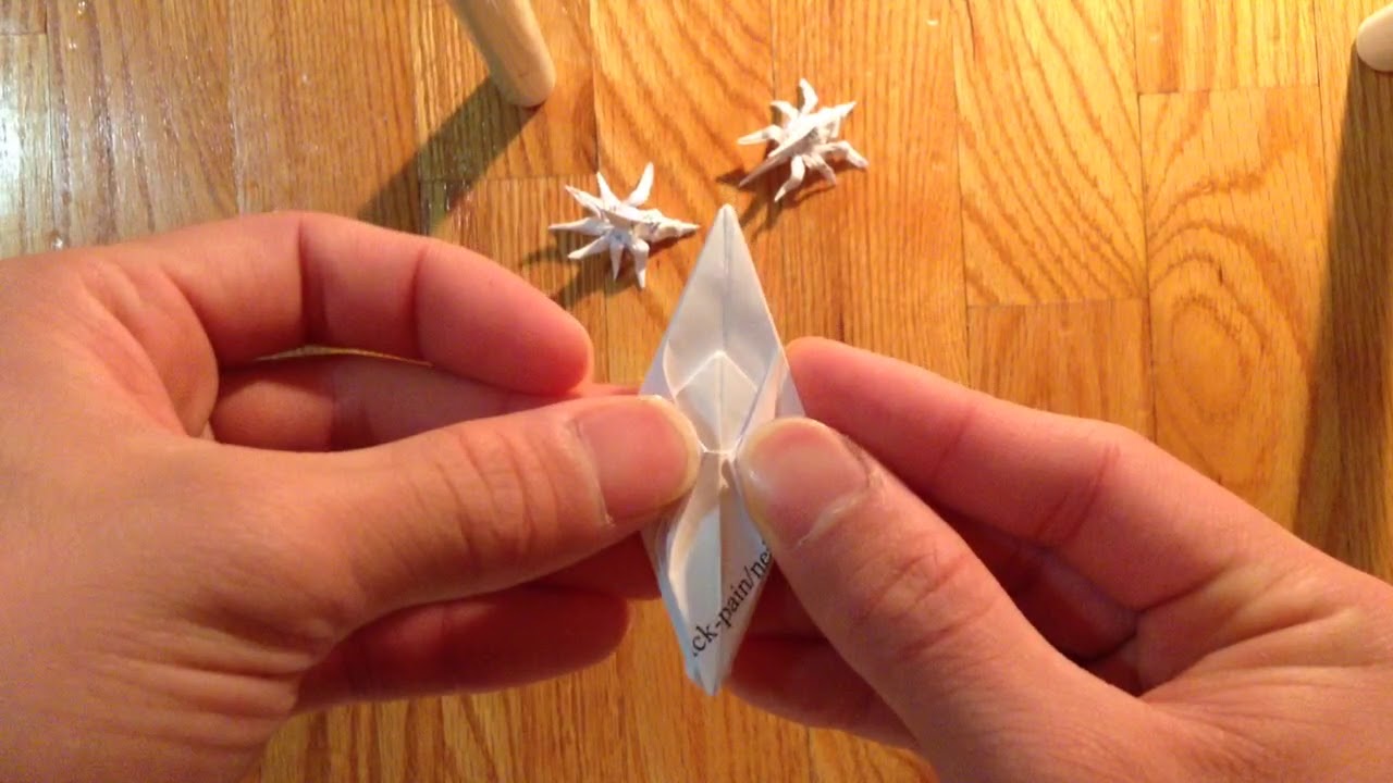 Origami mosquito part 2 of 3 - YouTube