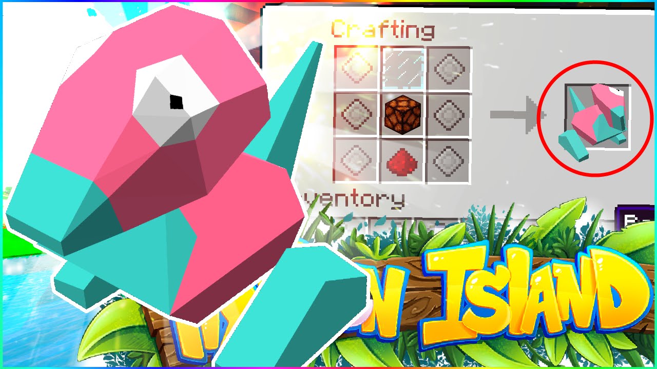 CRAFTING A 100% PERFECT PORYGON! - PIXELMON ISLAND SMP #14 - YouTube