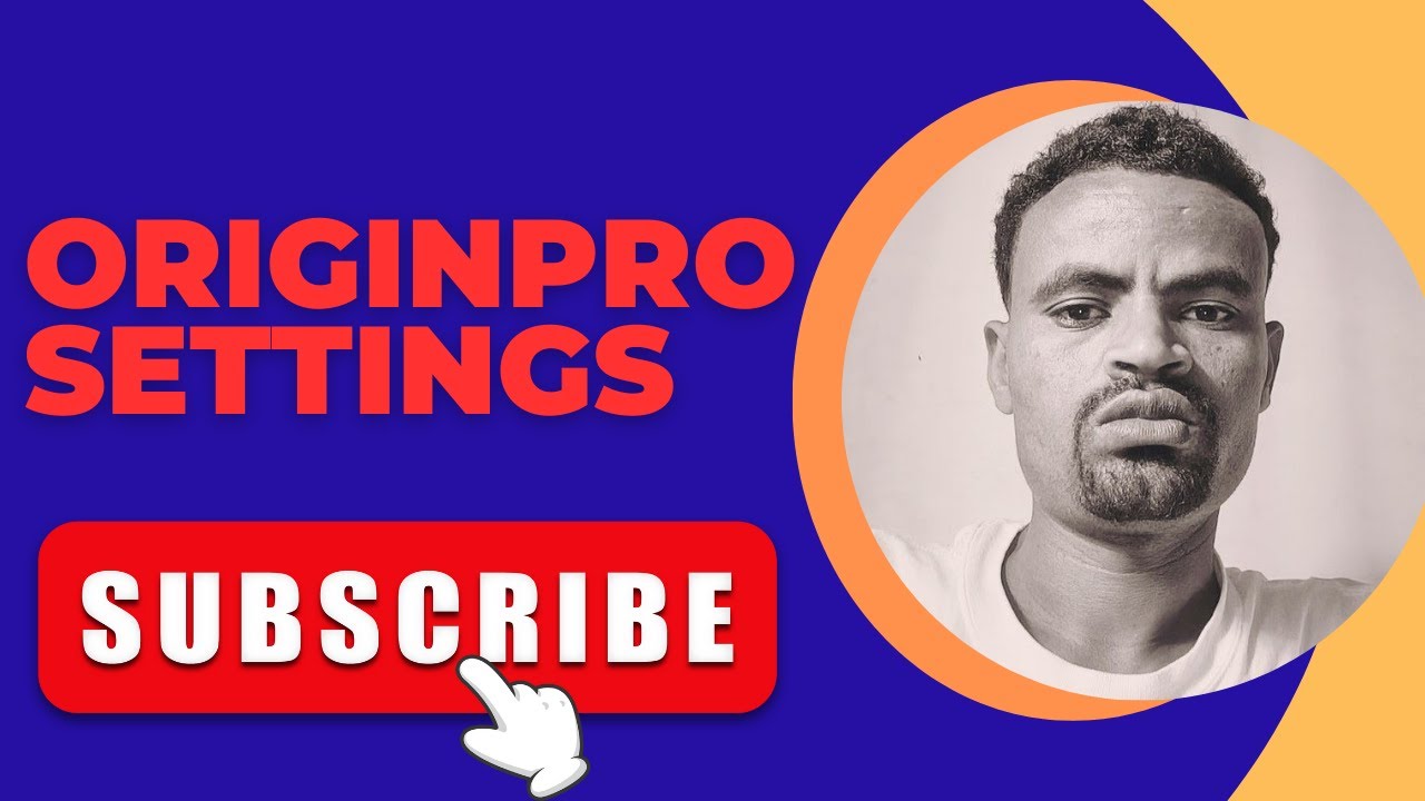 Change OriginPro Default Settings and Plot Types - YouTube