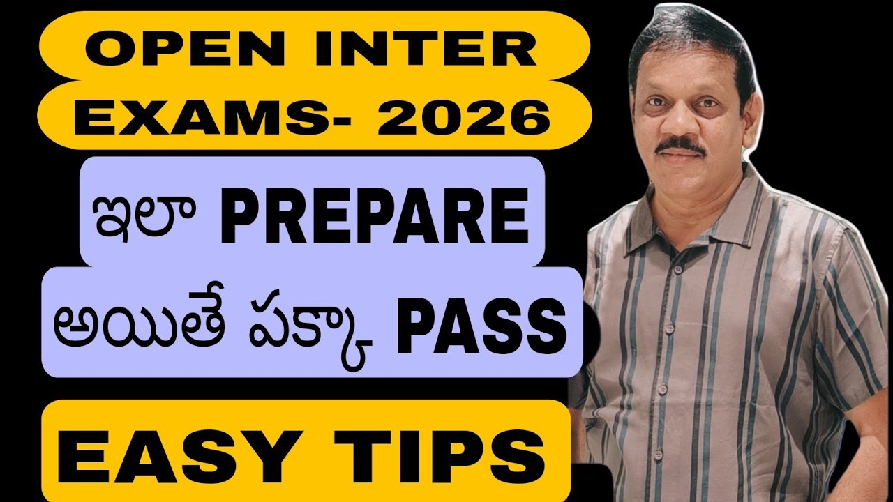 Open Inter exams preparation 2026 - YouTube