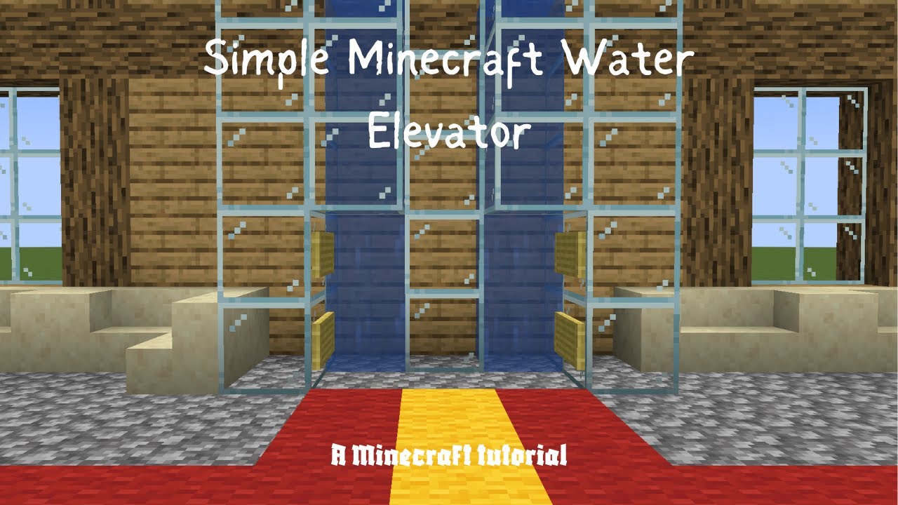 A Simple Minecraft Water Elevator | Tutorial - YouTube