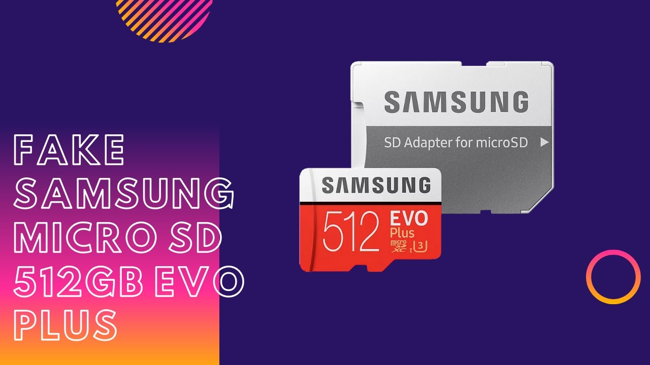 Samsung micro sd 512Gb evo plus FAKE подделка с eBay 2020 для Nintendo ...