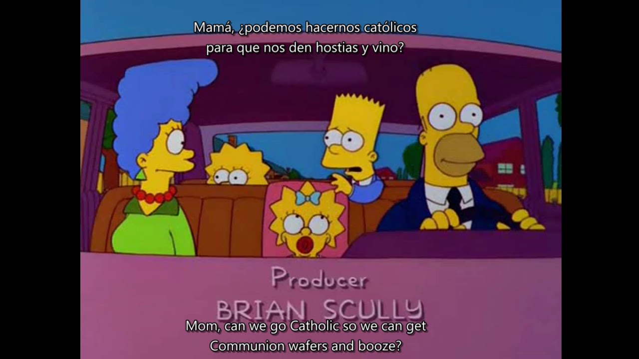 THE SIMPSONS 10X07 Lisa Gets An A 2 COMMUNION CATHOLIC - YouTube